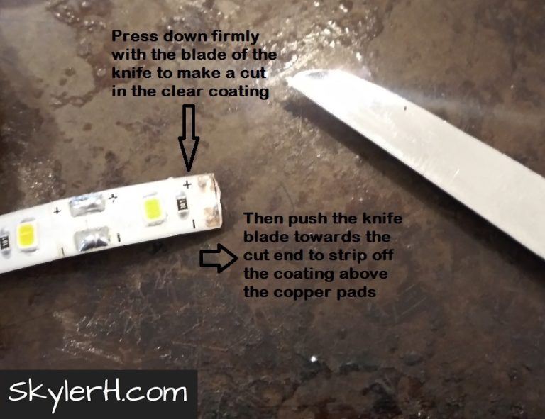 How To Extend LED Strip Lights By Cutting And Soldering - SkylerH ...